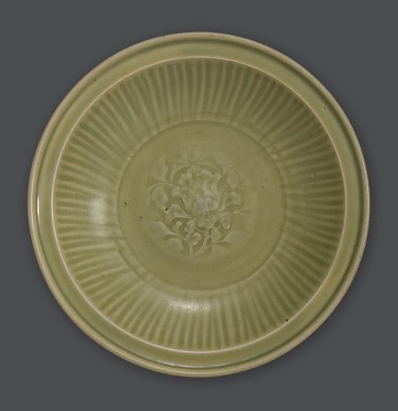 Bonhams : A Longquan celadon deep dish 14th/15th century