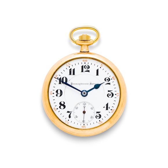 Bonhams : Illinois Watch Co. A fine open face railroad style ...