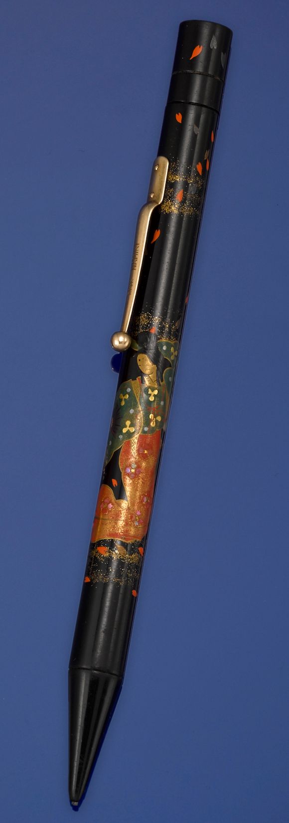 Bonhams : NAMIKI Rare & Important Pre-Dunhill Geisha Maki-e and Aogai ...