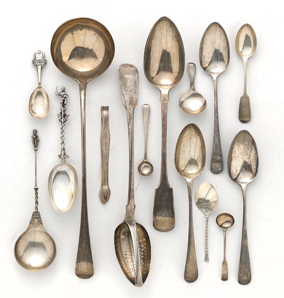 Bonhams : An assembled group of English and Continental sterling silver ...