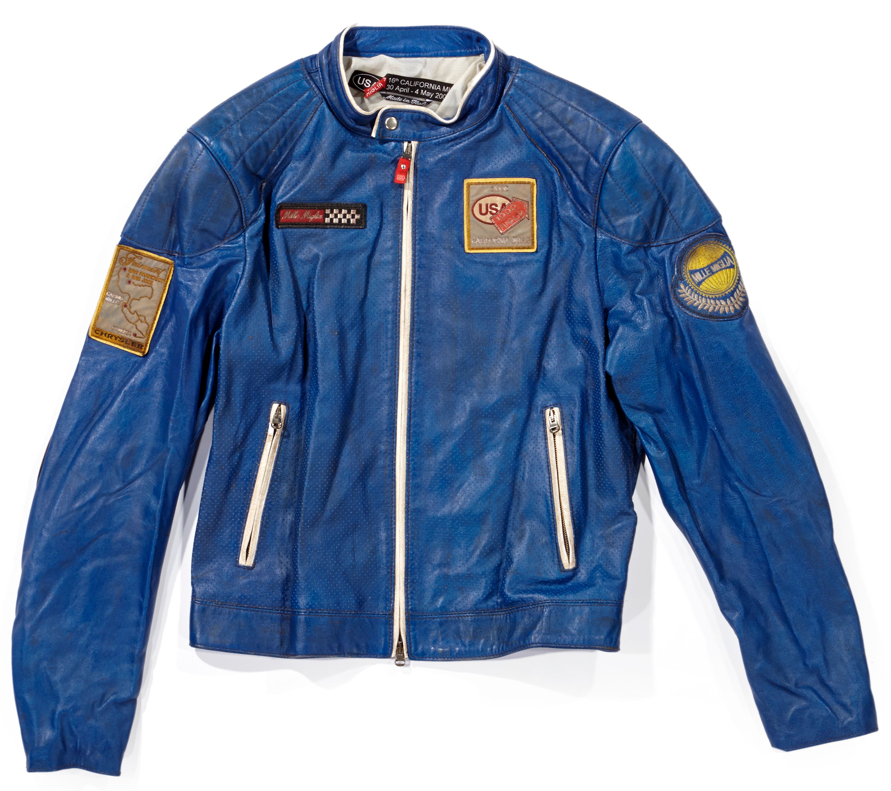 Bonhams Cars : A 2006 California Mille blue leather Italian cafe-racer ...