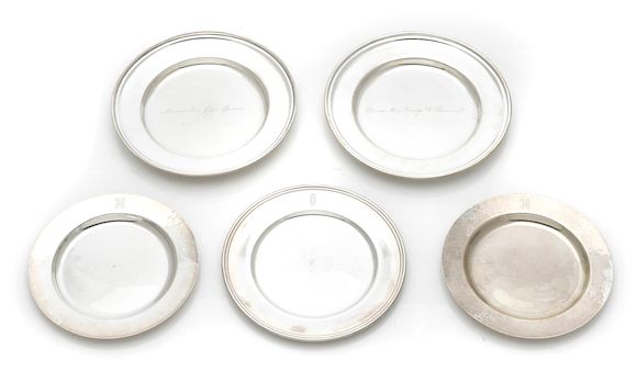 Bonhams : An assembled group of eighteen American sterling silver bread ...