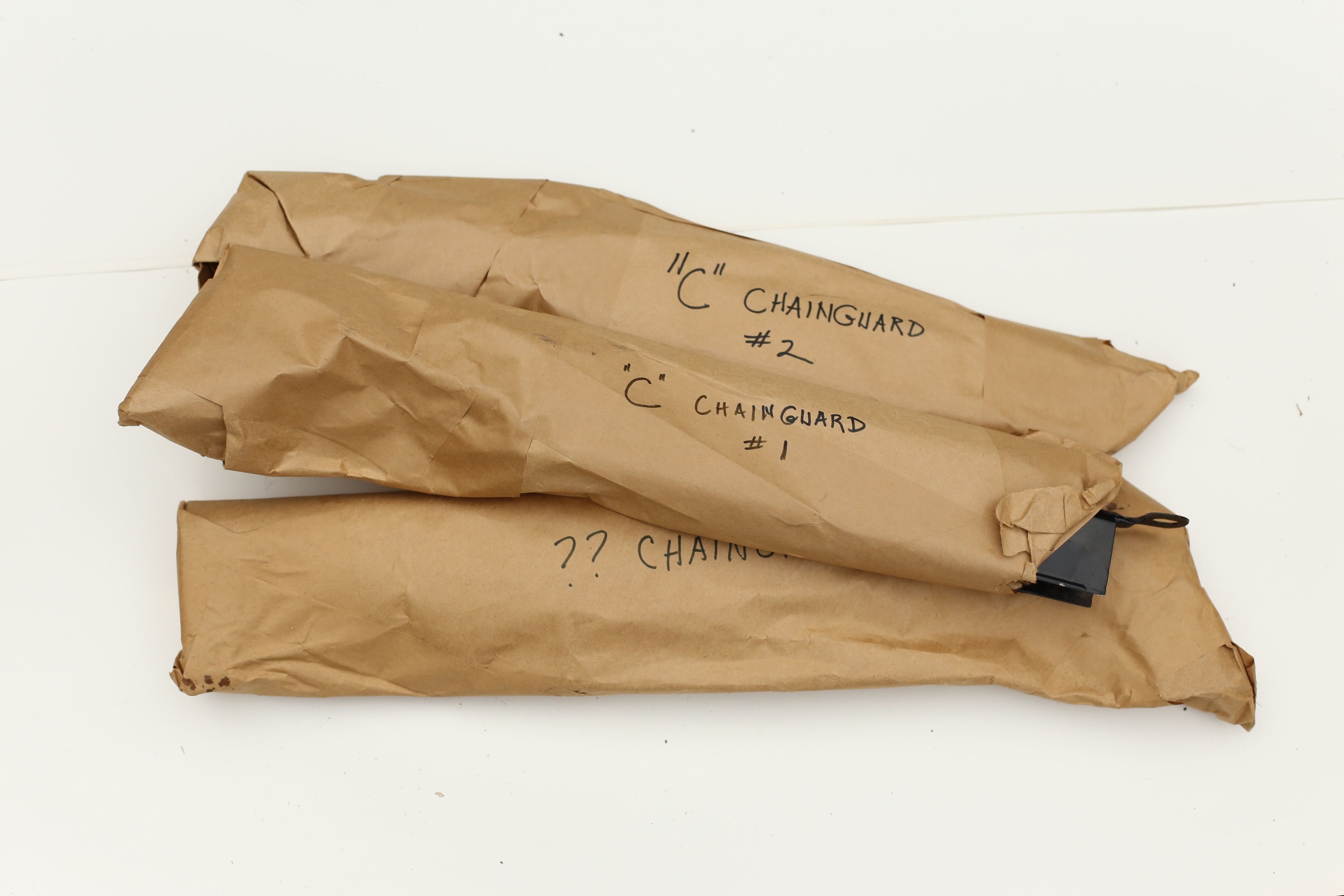Bonhams Cars : Three Vincent chain guards