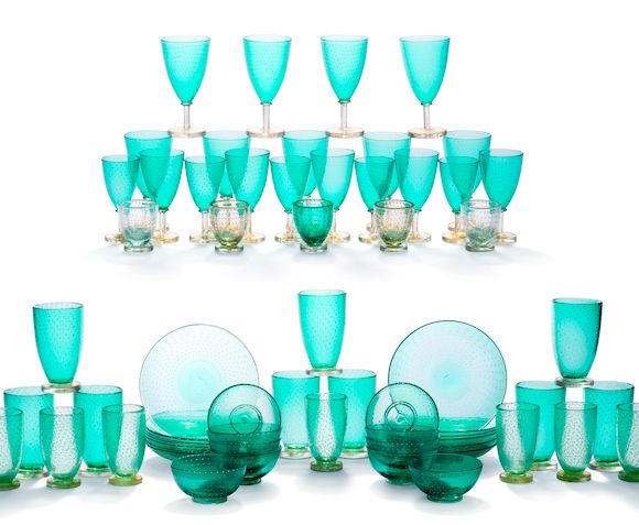 Bonhams : An extensive la Verrerie de Biot bubble glass group of ...