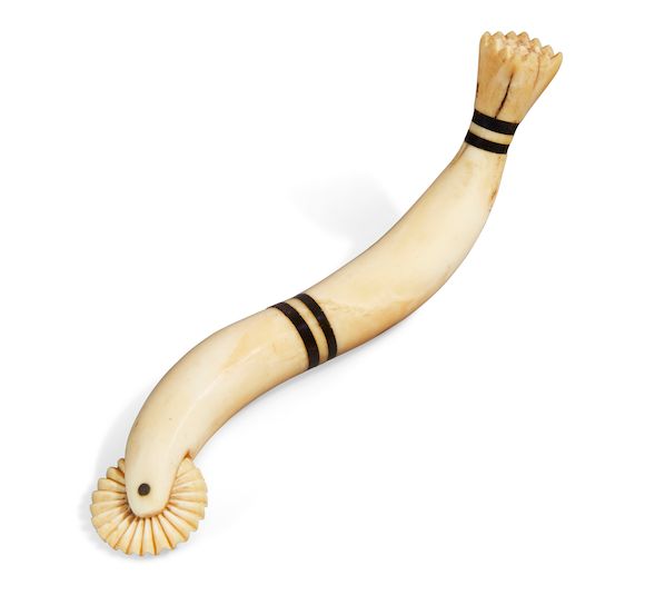 Bonhams : A large S shaped pie crimper 9-1/4 in. (23.4 cm.), length.