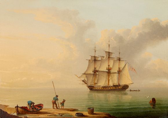 Bonhams : John Ward of Hull (British, 1798-1849) Collecting Clams - a ...