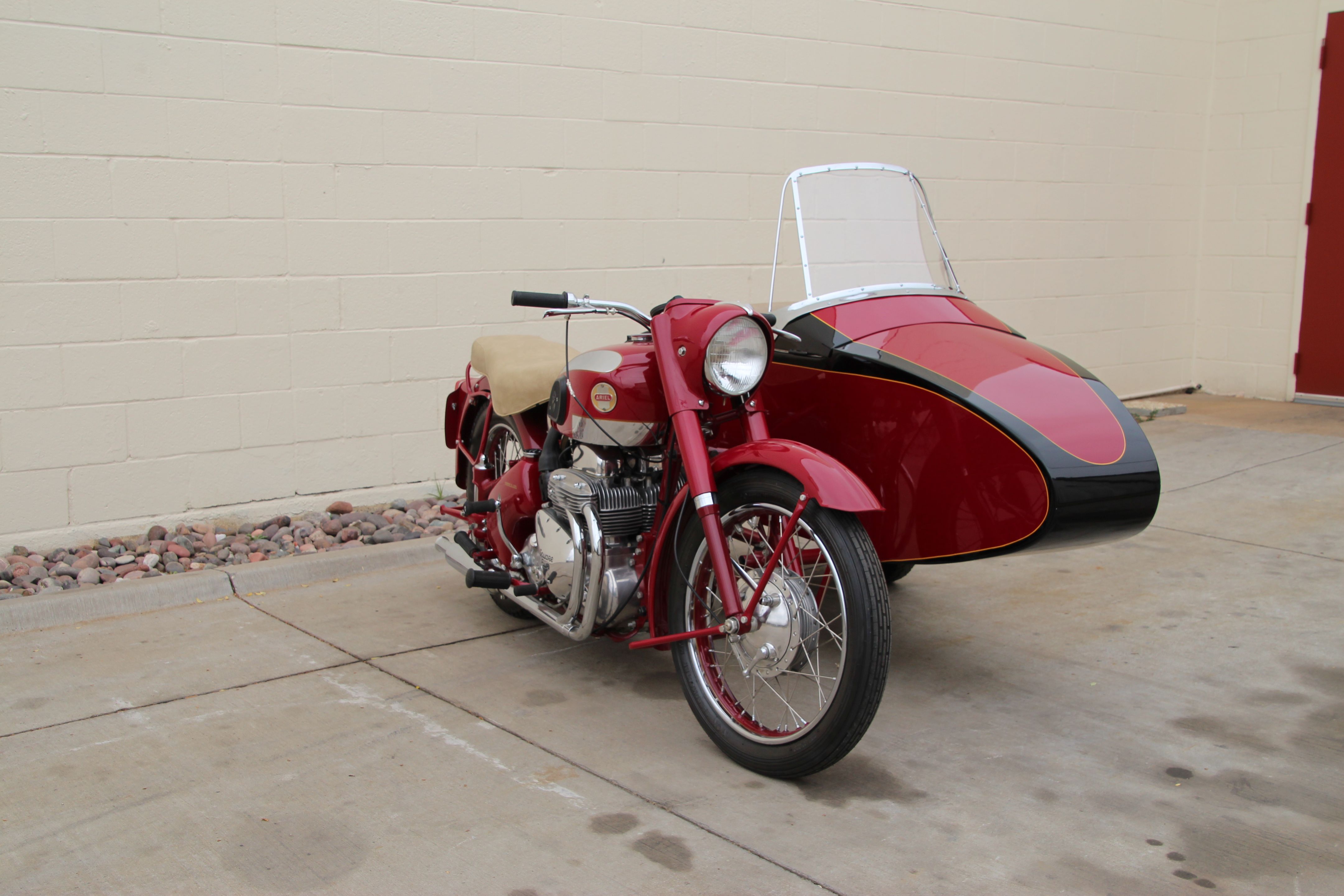 Bonhams Cars : 1956 Ariel Square Four MkII with Watsonian Sidecar Frame ...