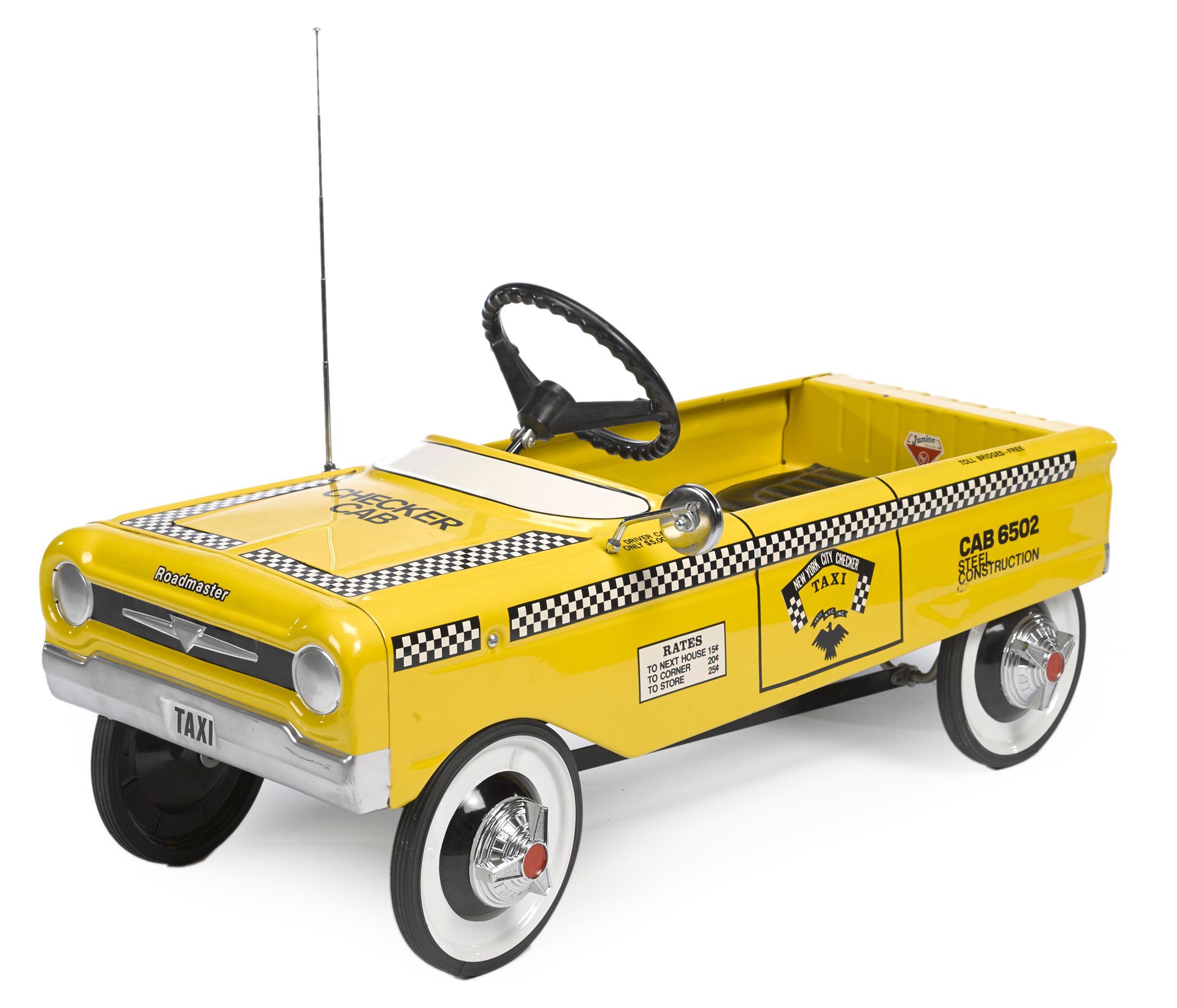 Bonhams Cars : A 1962 Roadmaster checkered cab pedal car, Approximately ...