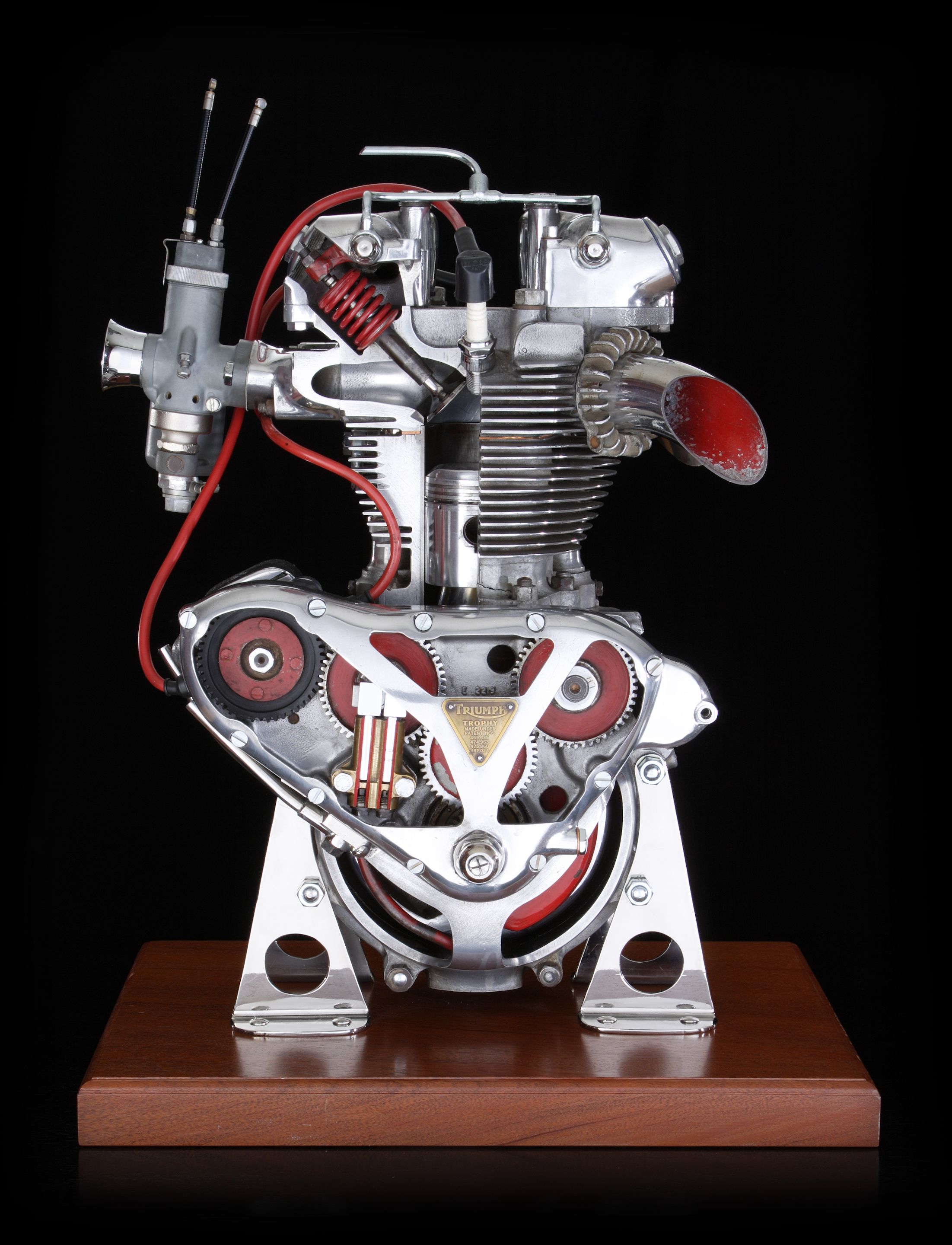 Bonhams Cars : 1951 Triumph TR5 Trophy cutaway engine