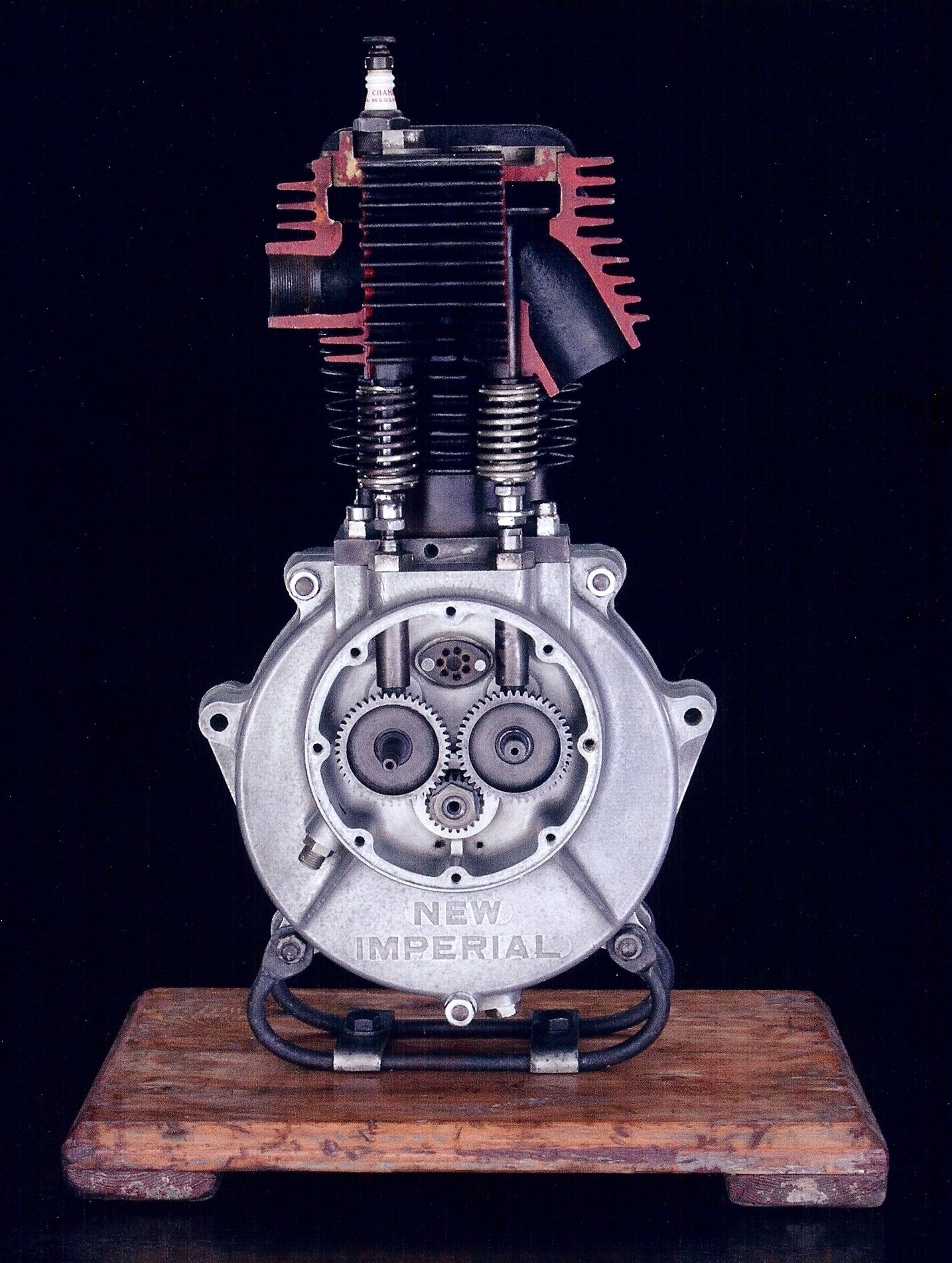 Bonhams Cars : 1930s New Imperial side valve 500cc cutaway engine