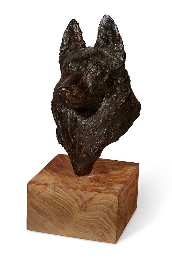 Bonhams : Richard Fath (French, 1900-1952) Head of a Schipperke 9 x 5 1 ...