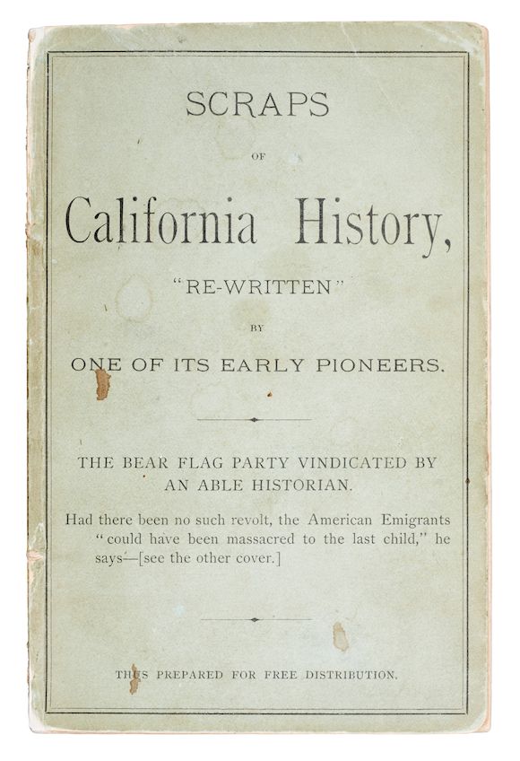 Bonhams : IDE, WILLIAM B. 1796-1852. Who Conquered California? Read the ...