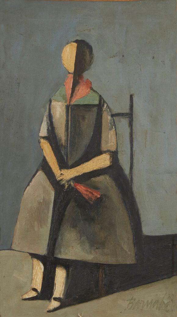 Bonhams : Duilio Barnabè (Italian, 1914-1961) Figura seduta; and ...