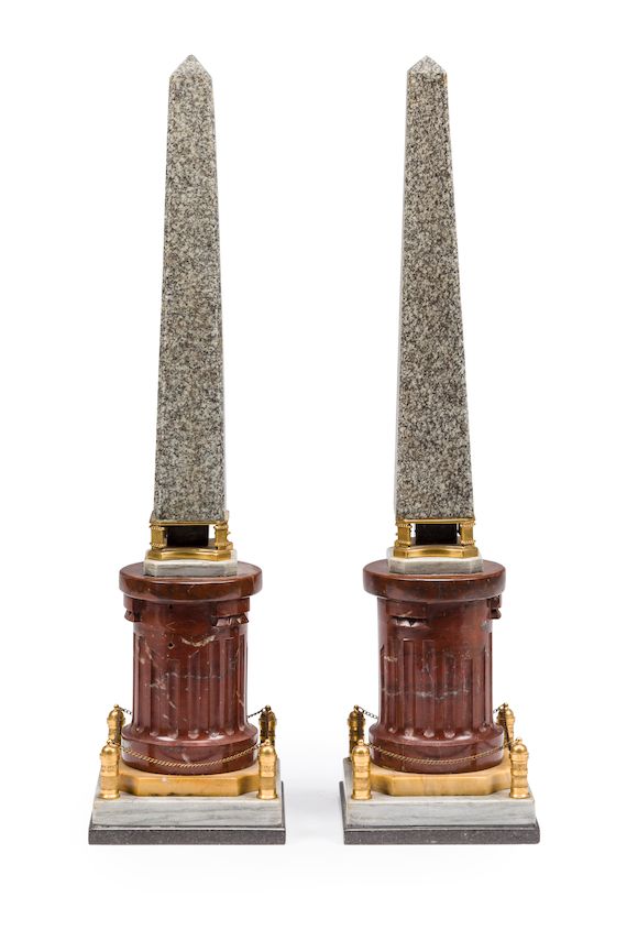 Bonhams : A pair of Continental Neoclassical style gilt bronze mounted ...