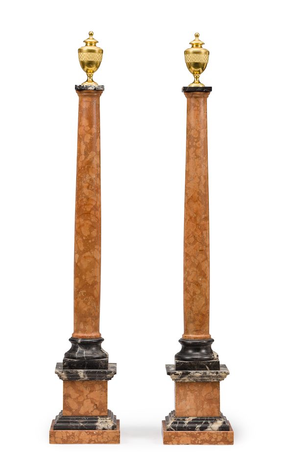 Bonhams : A pair of large Continental Neoclassical style gilt bronze ...
