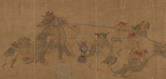 Bonhams : After Luo Ping (19th century) Zhong Kui & Demons in a Procession