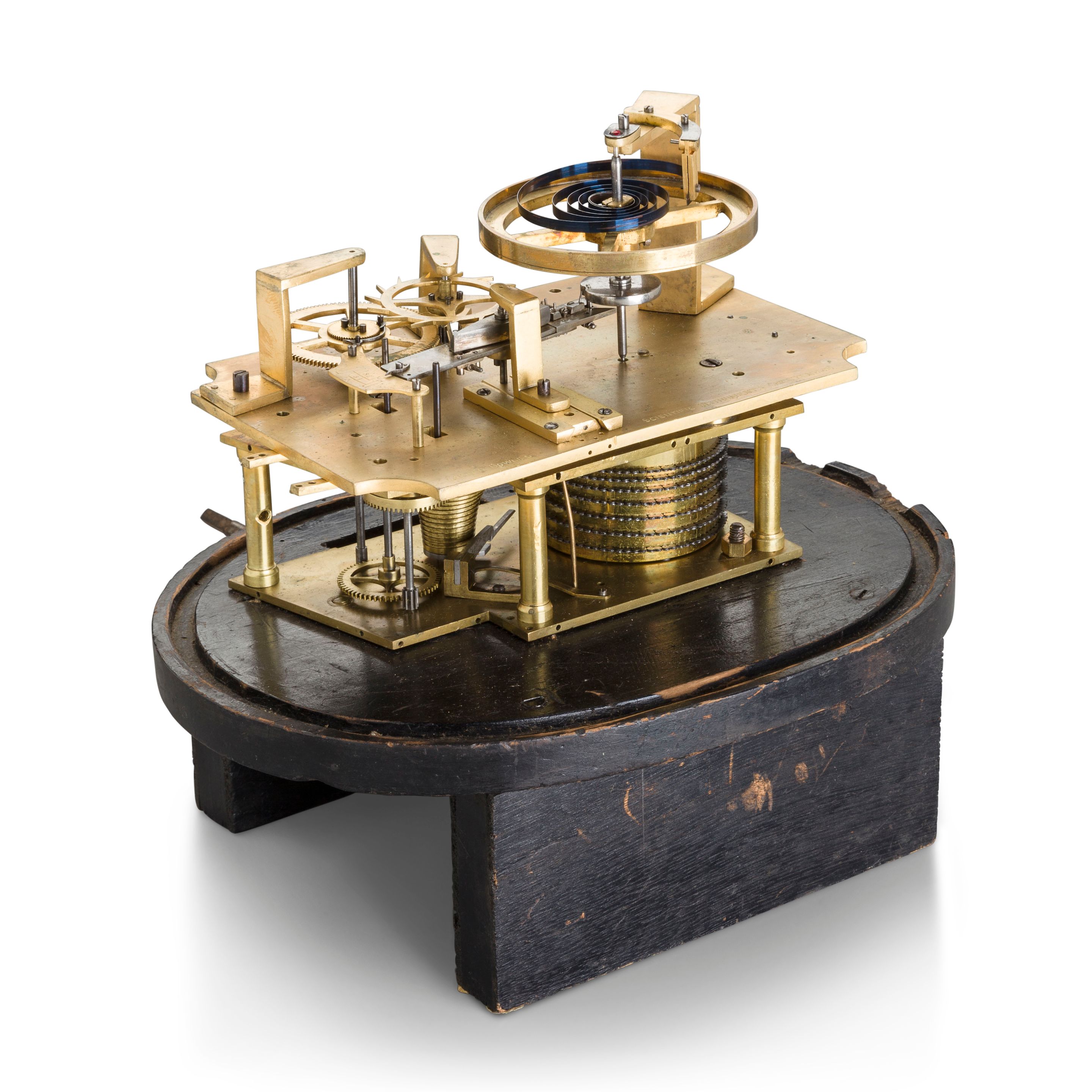 Bonhams : A fine and rare adjustable model of a Savage two-pin lever ...