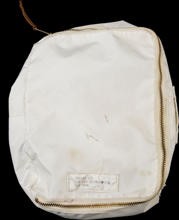 Bonhams : TETHER KIT BAG FLOWN TO THE LUNAR SURFACE ON APOLLO 12 SOILED ...