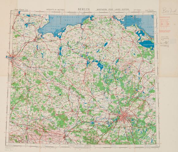 Bonhams : A collection of British Aviation Maps Including a Map of ...