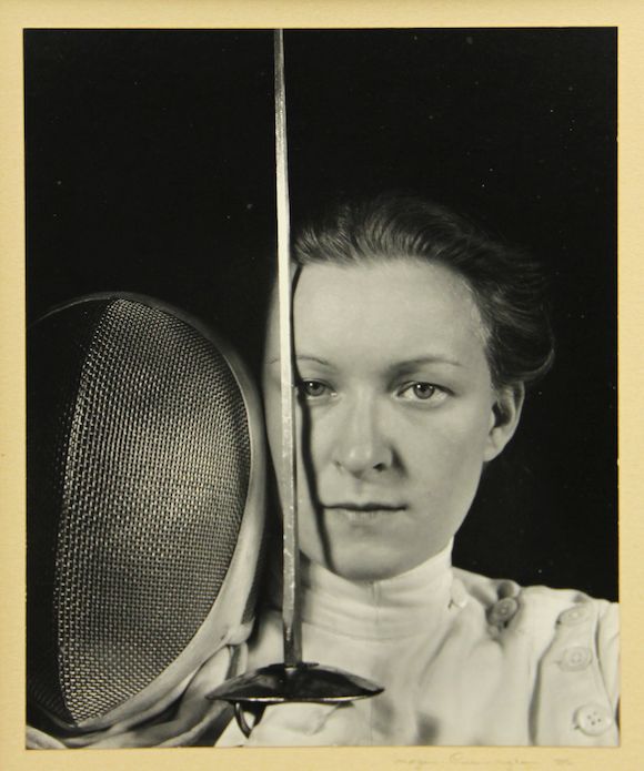 Bonhams : Imogen Cunningham (American, 1883-1976); Helen Mayer, Fencer;