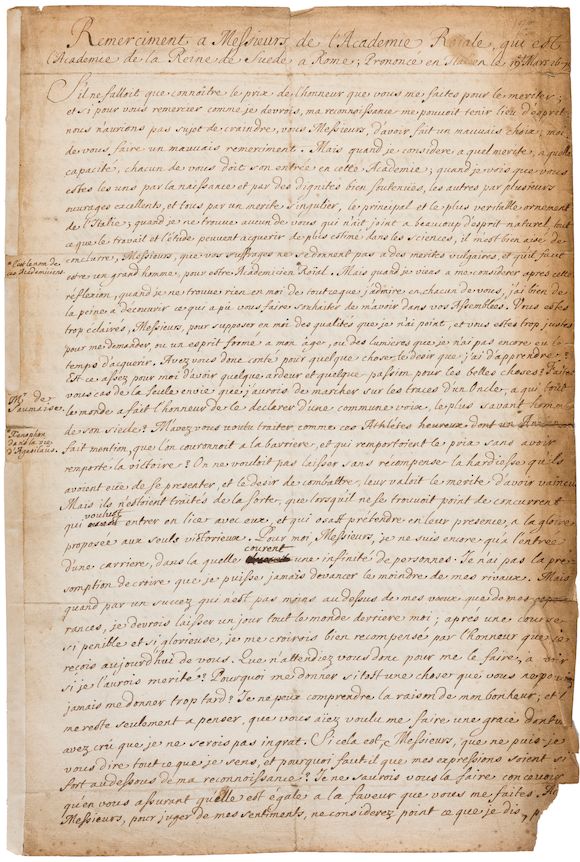 Bonhams : [CHRISTINA, QUEEN OF SWEDEN.] COURT, CHARLES CATON DE ...