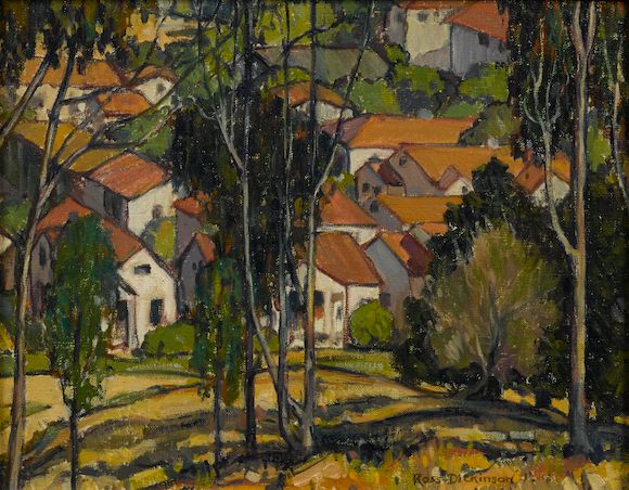 Bonhams : Ross Edward Dickinson (American, 1903-1978) Little homes in ...