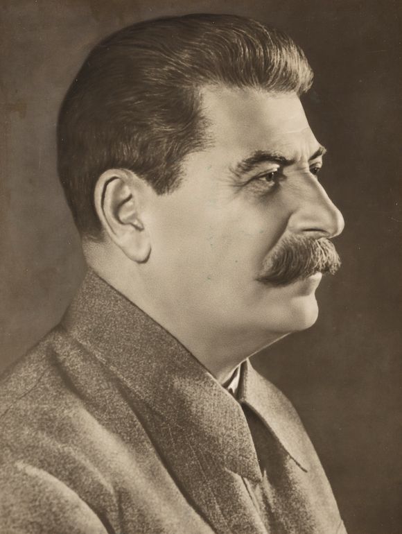 Bonhams : Portrait of Joseph Stalin, c.1942 14 x 10.5 in (36 x 28 cm)