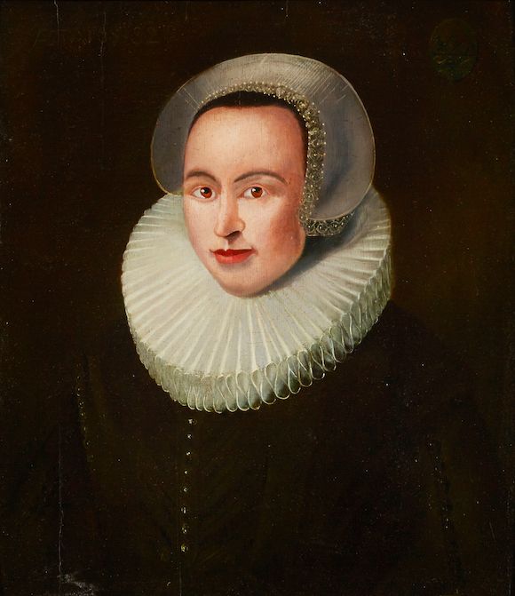 Bonhams : Dutch School A portrait of a lady with ruff collar