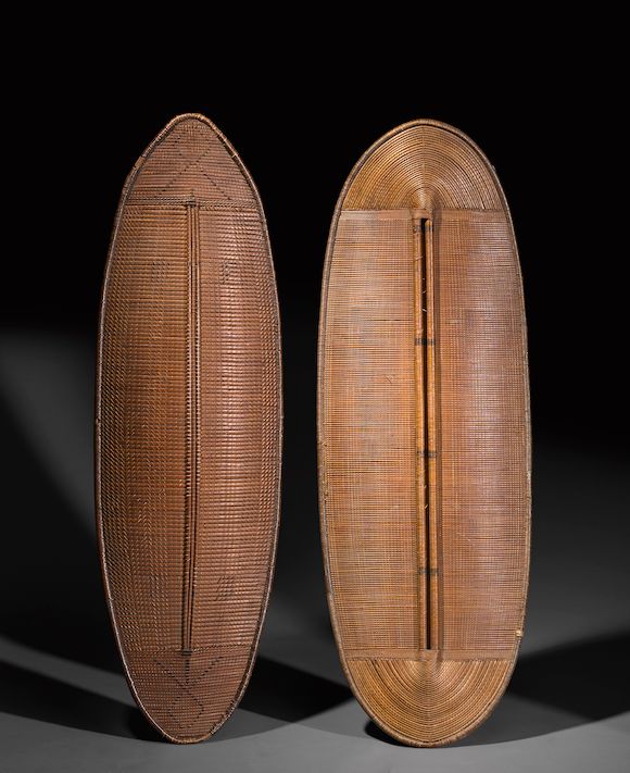 Bonhams : Two Mongo Shields, Democratic Republic of the Congo