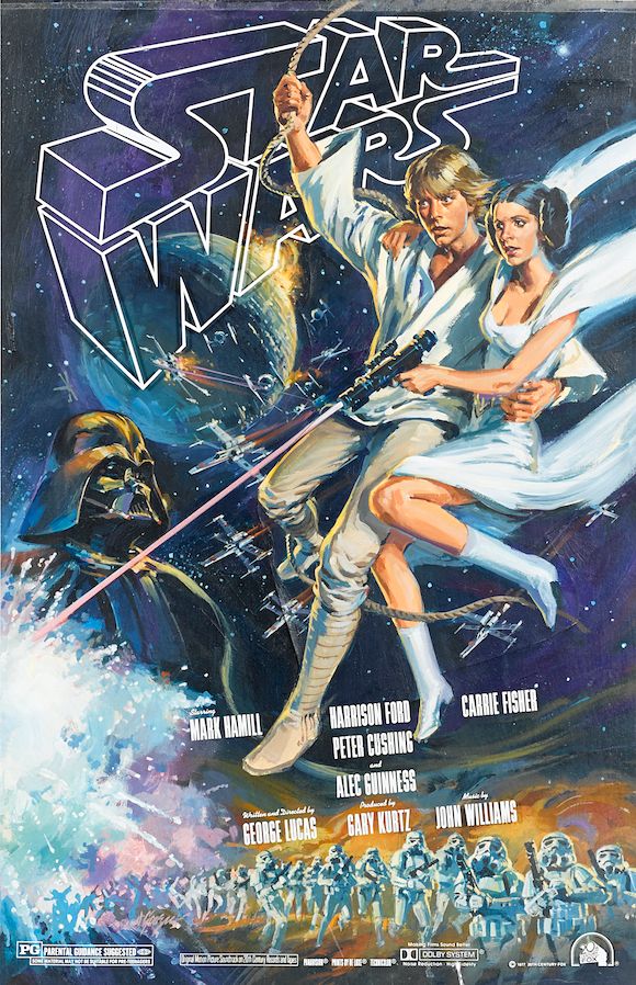 Bonhams : A Dan Goozee preliminary painting for Star Wars