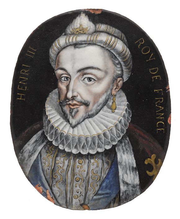 Bonhams : A Limoges enamel plaque of Henri III of France (1551-1589 ...
