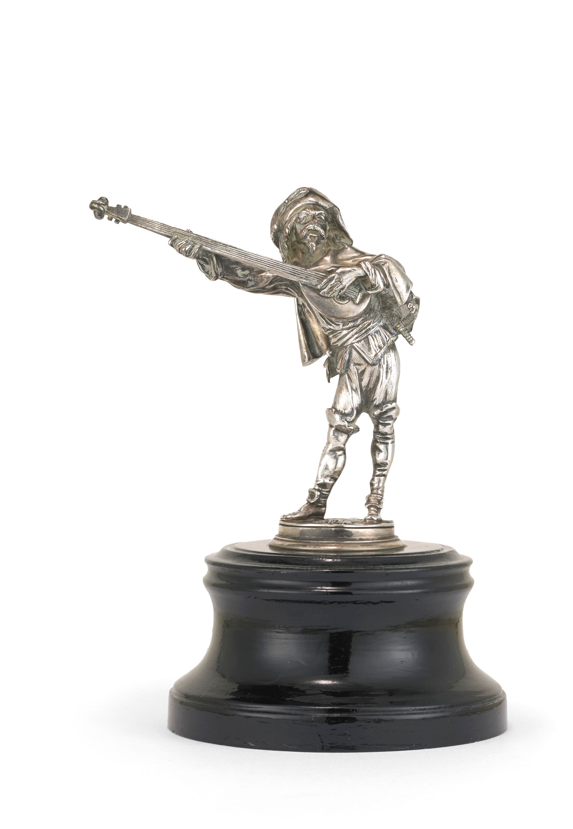 Bonhams Cars : A rare serenading mandolin player mascot by Guillemin ...