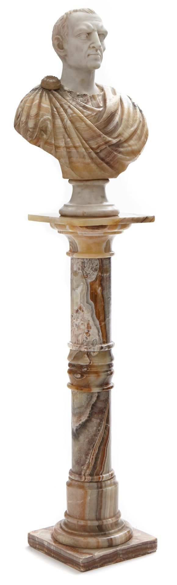 Bonhams : A Renaissance style marble and onyx bust of a Roman emperor ...