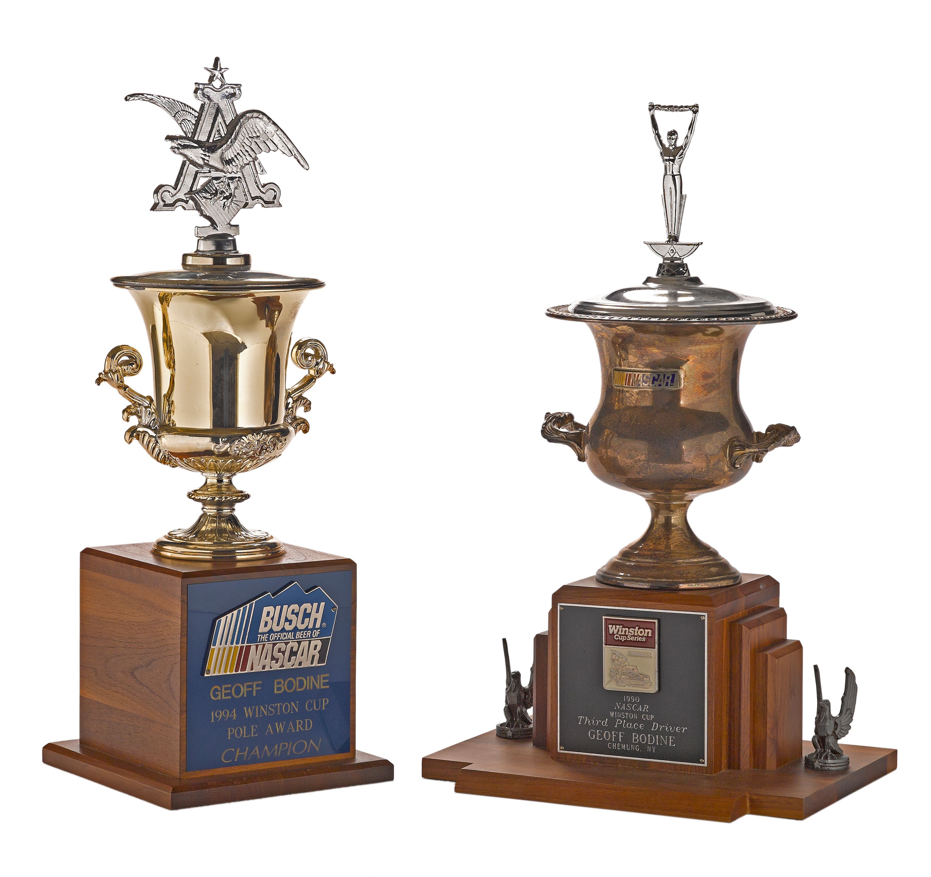 Bonhams Cars : Two Geoff Bodine NASCAR trophies, Both approximately 24 ...