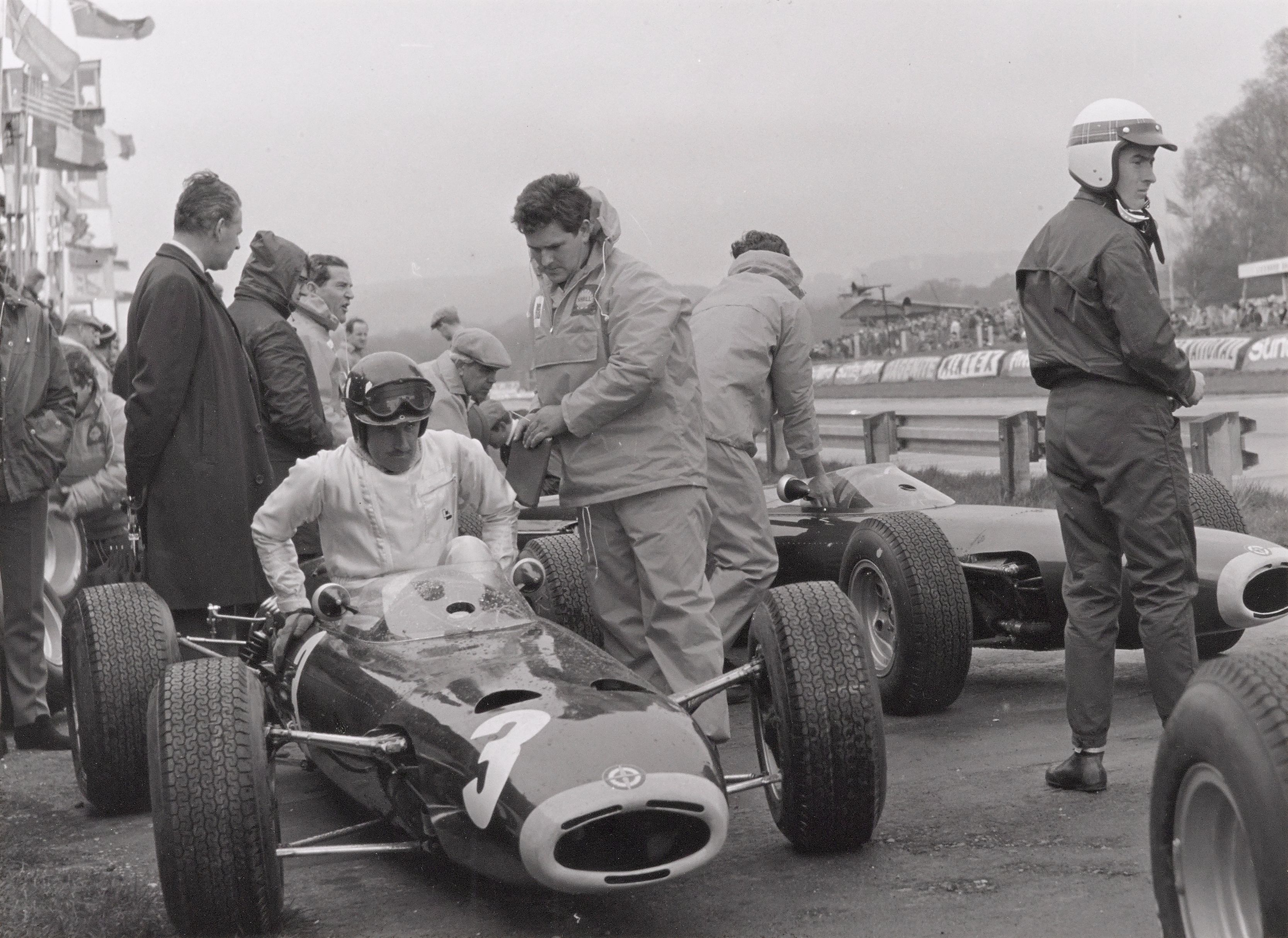 Bonhams Cars : A photograph depicting Graham Hill's BRM P261 at the ...