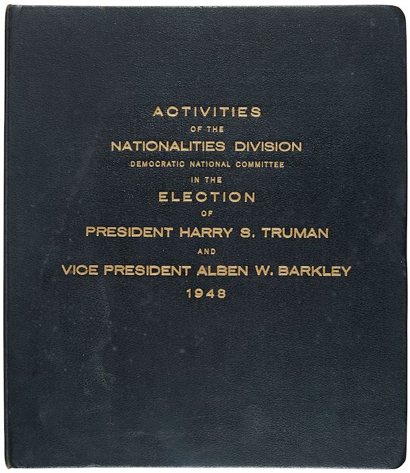 Bonhams : TRUMAN, HARRY S. 1884-1972. Activities of the Nationalities ...
