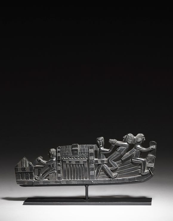 Bonhams : A Haida argillite ship pipe