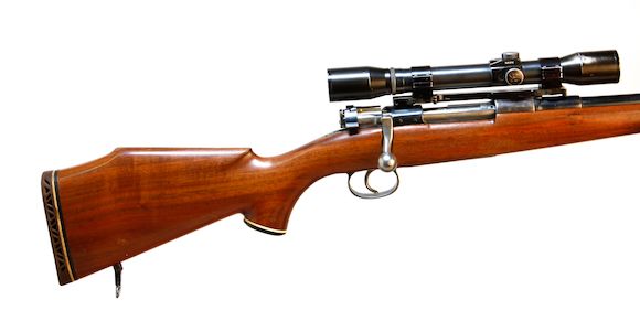 Bonhams : A sporterized Swedish Mauser action sporting rifle