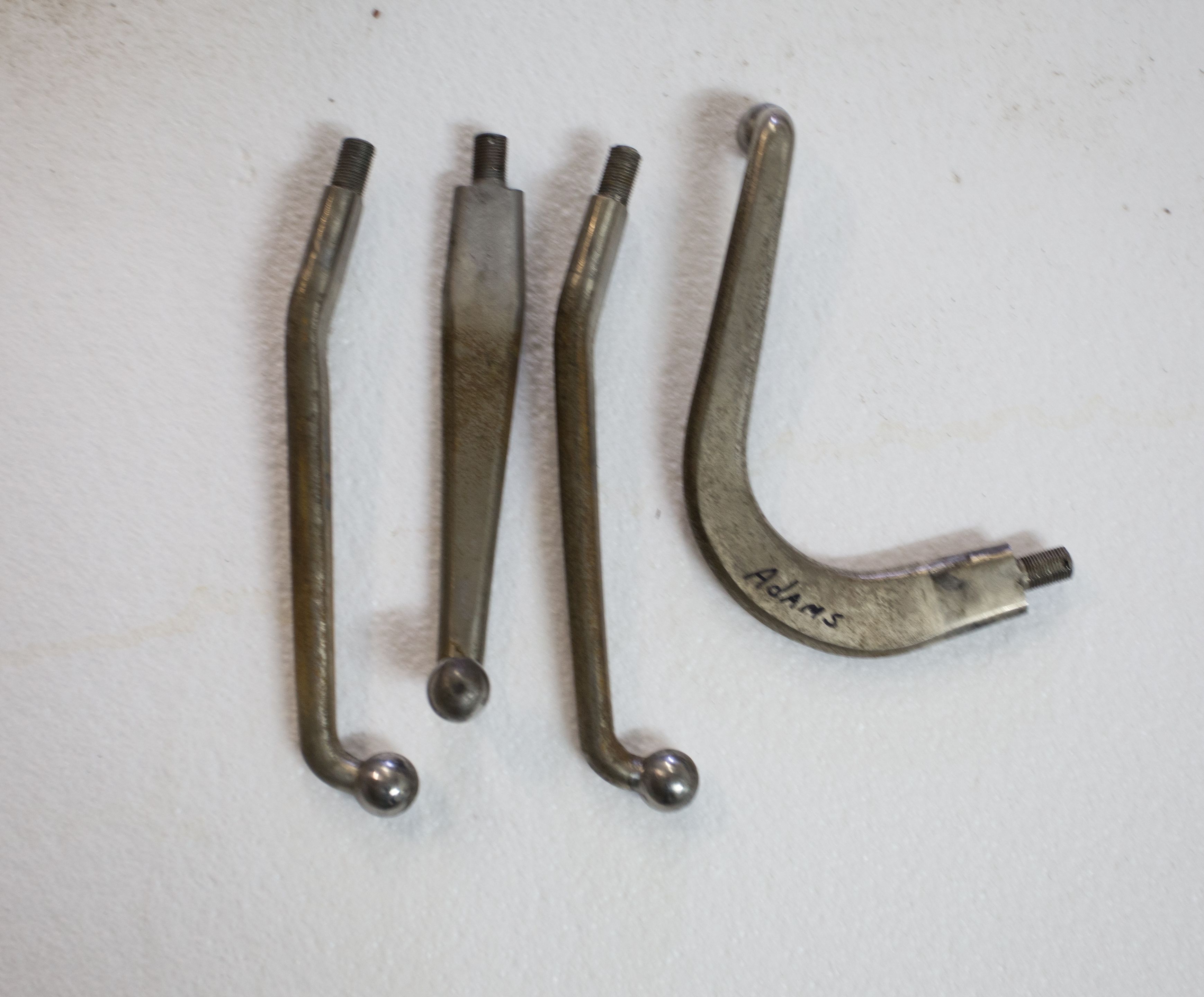 Bonhams Cars : Bugatti steering arms – marked per originals.