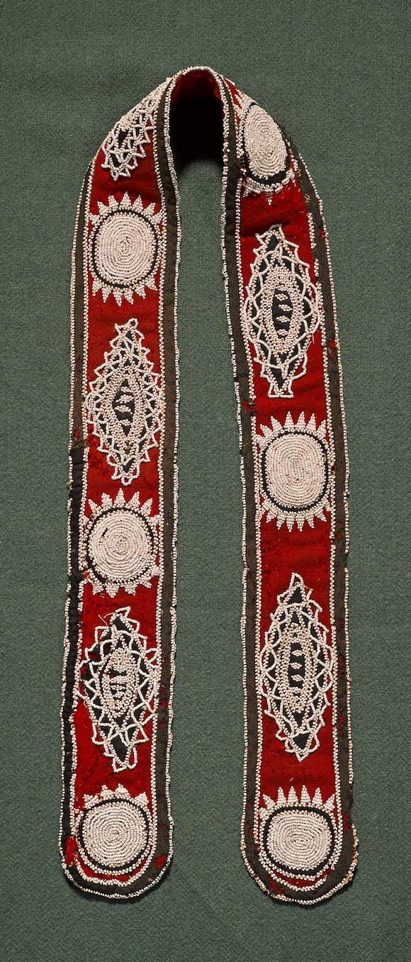 Bonhams : A Southeast beaded sash