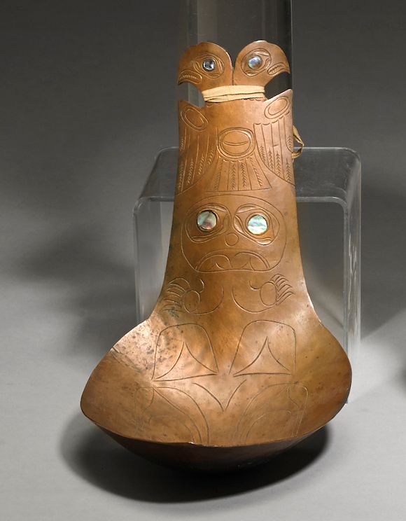 Bonhams : A Haida copper ladle
