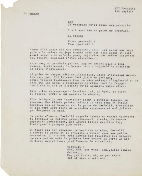 Bonhams : WELLES, ORSON. 4 typed pp, script pages from "The Trial ...