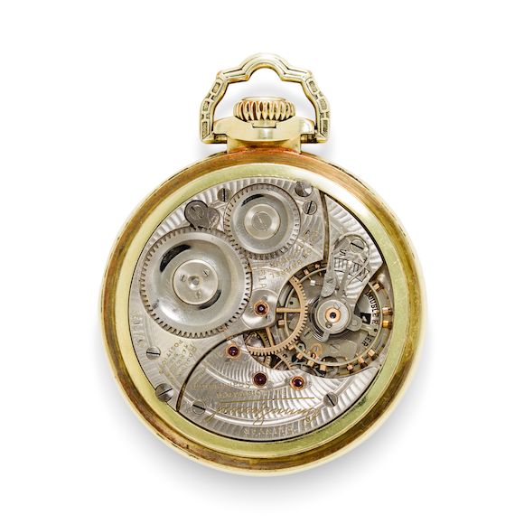 Bonhams : Illinois. A fine gold filled railroad watch60-hour Elinvar ...
