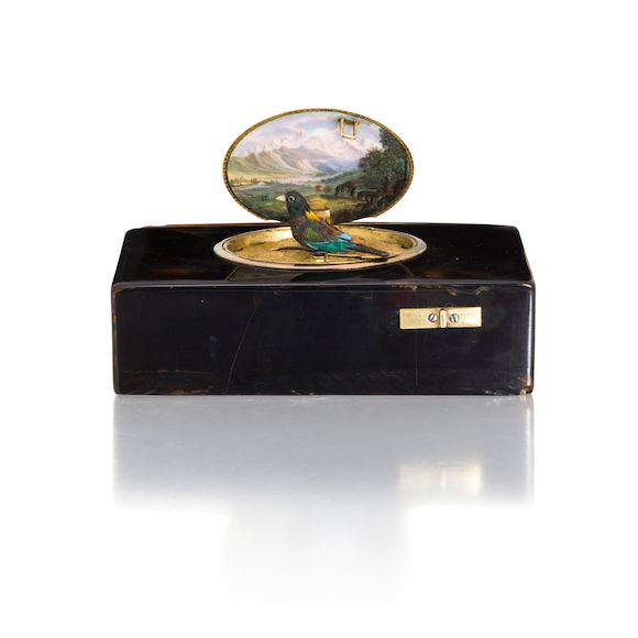 Bonhams : A fine singing bird boxSigned, JFR in an oval, Numbered 641 ...