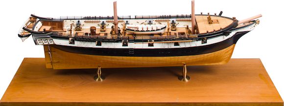 Bonhams : An Admirality style model of an American Naval brig circa ...