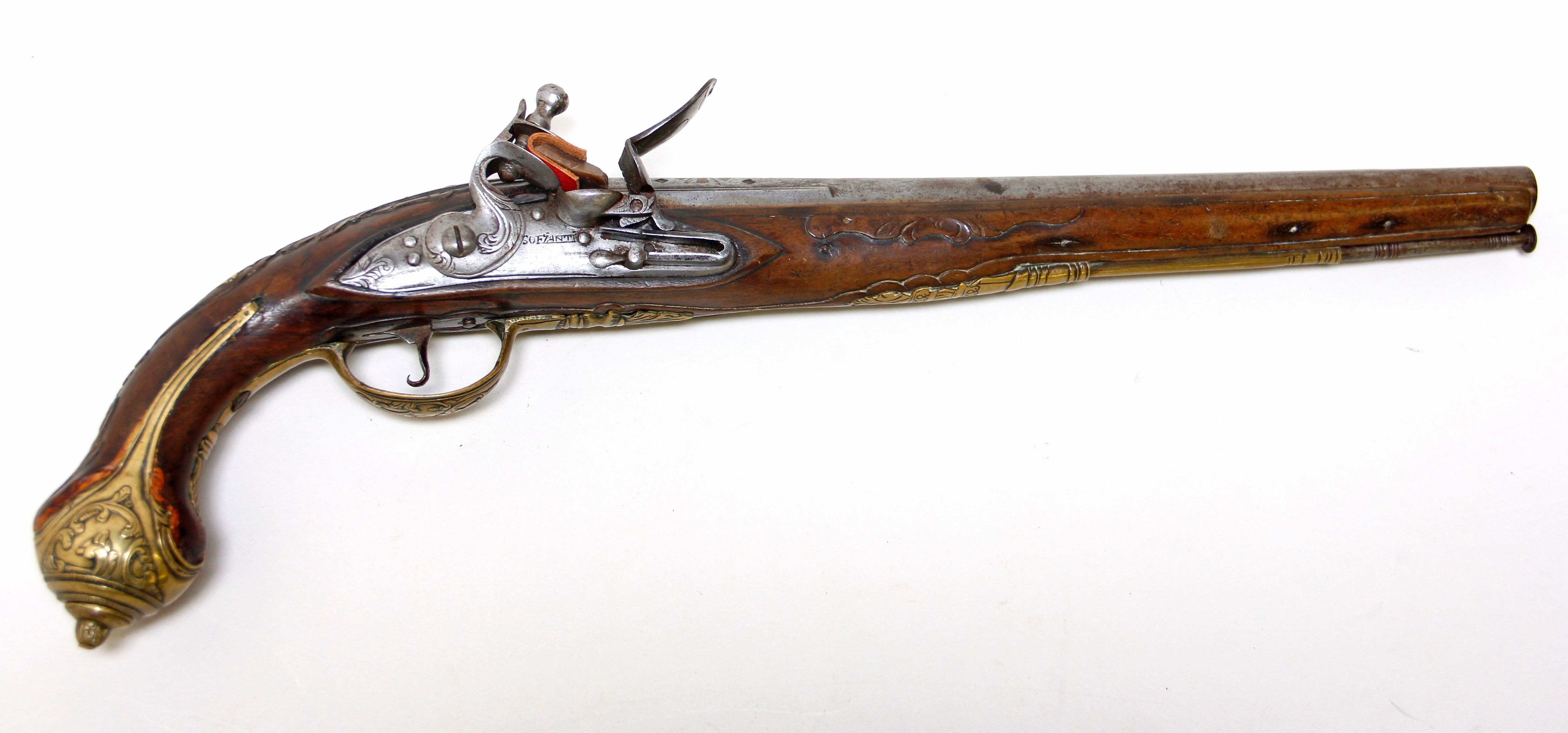 Bonhams : An Italian flintlock holster pistol