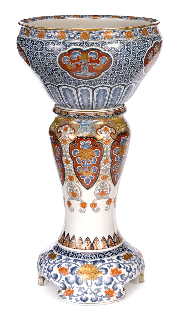 Bonhams : An assembled Imari three-section basin Meiji era, late 19th ...
