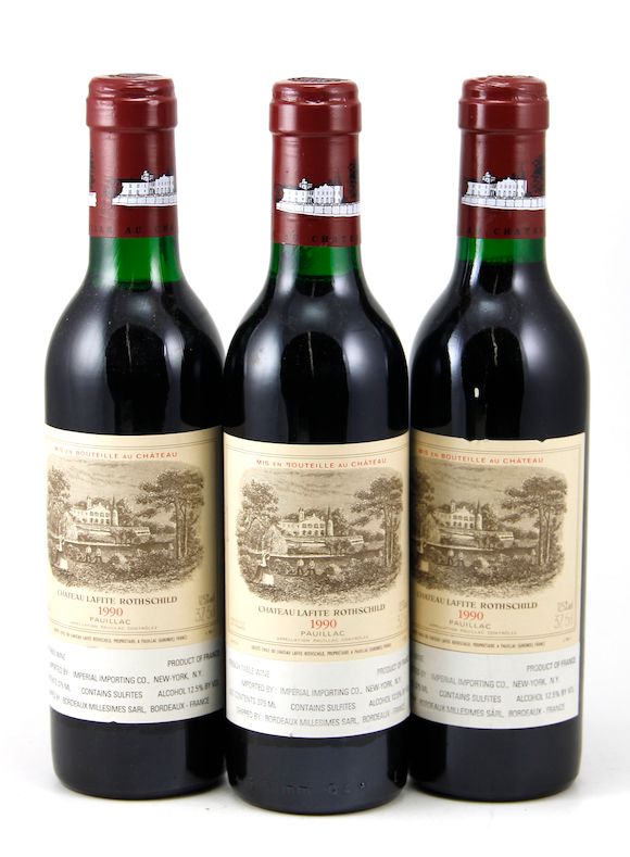 Bonhams : Château Lafite Rothschild 1990 (12 half-bottles)