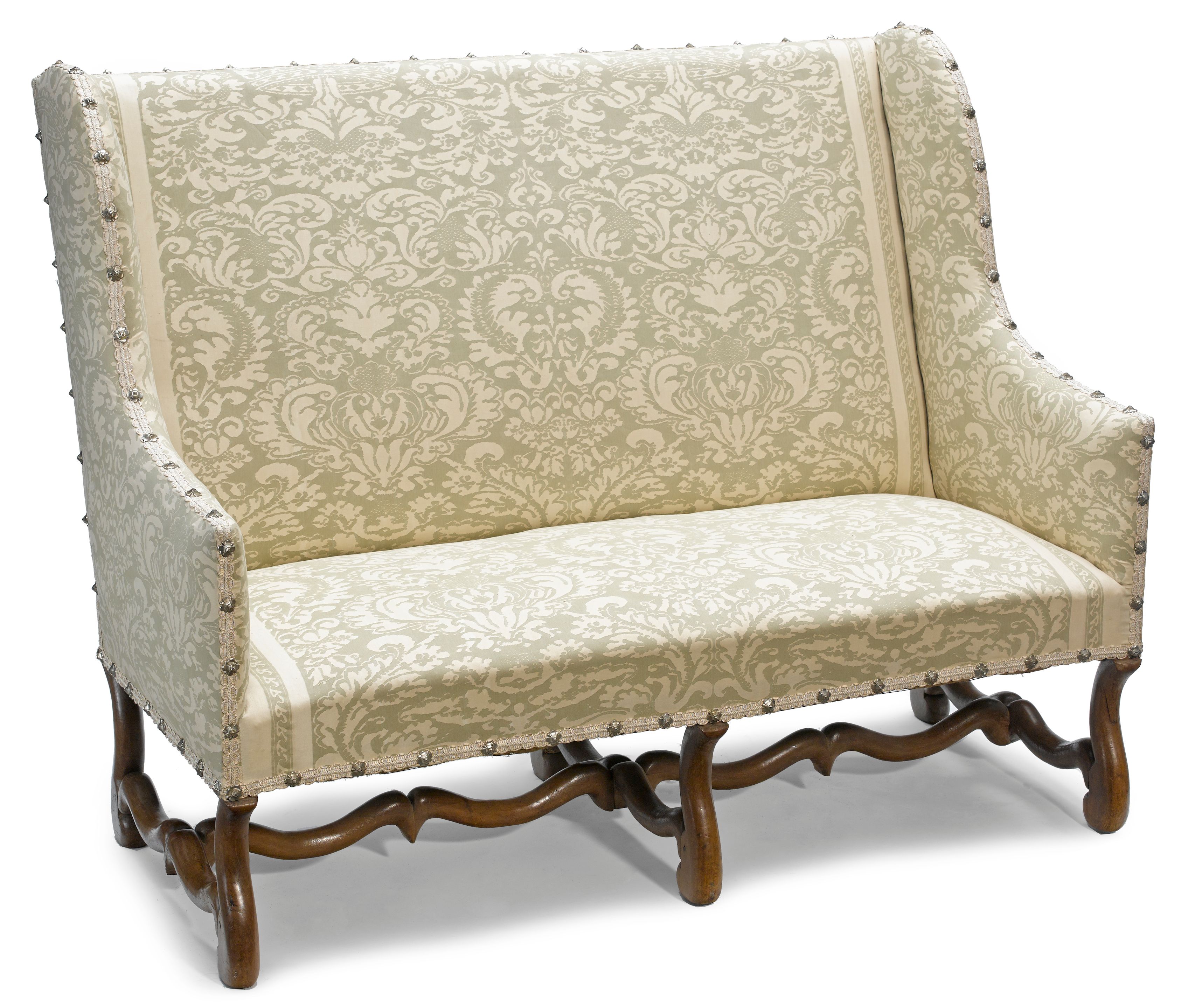 Bonhams : A Louis XIV walnut sofa late 17th/early 18th century