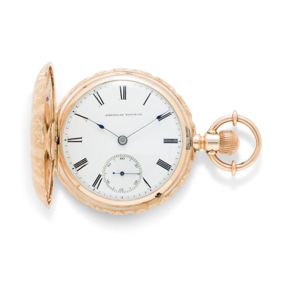 Bonhams : Waltham. A fine gold hunter cased watchWm. Ellery, No. 1104545